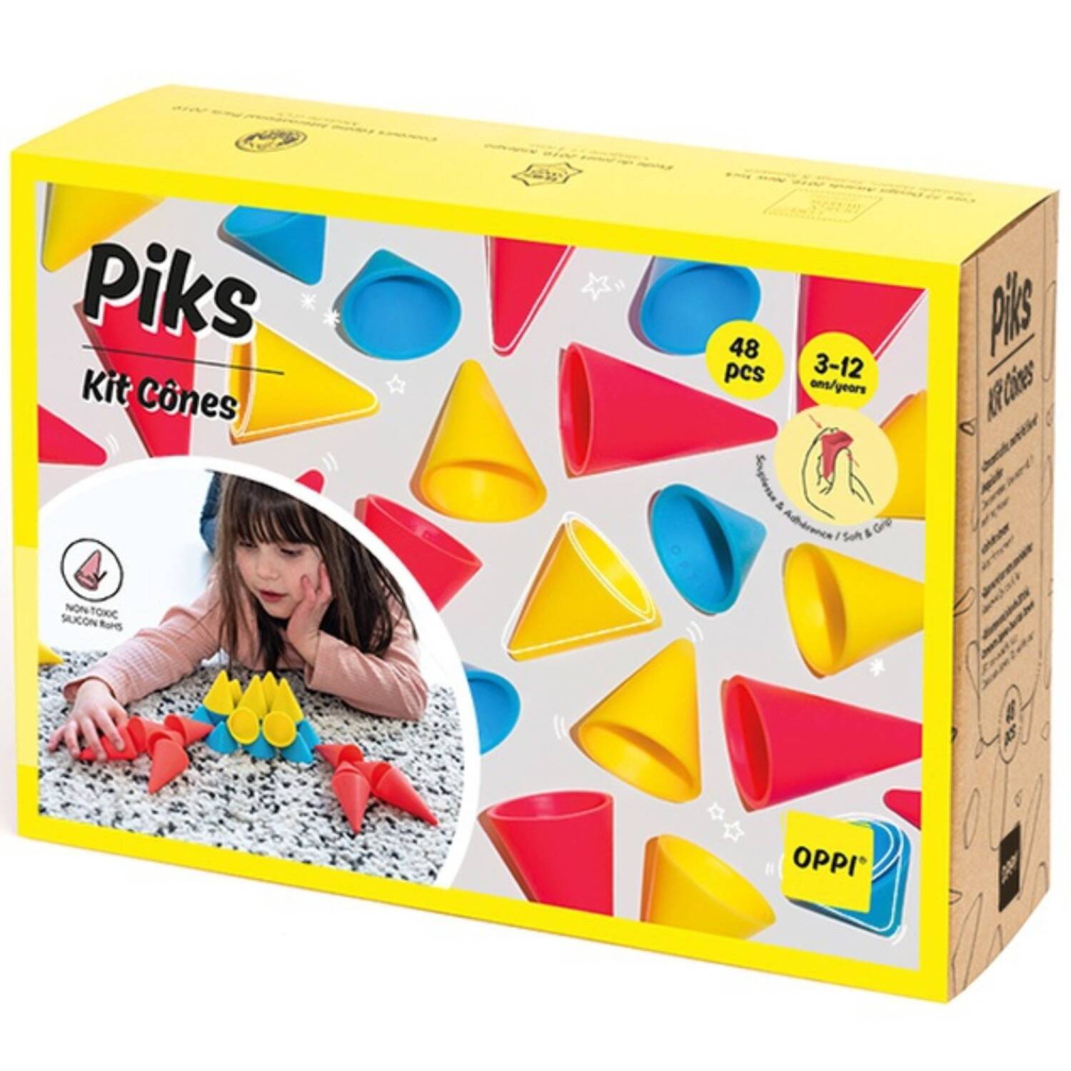 OPPI Piks Spiel Erweiterungs-Set 48 Silikonkegel